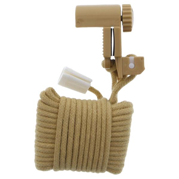 【商品概要】サイズ:本体/26×45×35mm本体重量:40g材質:本体/ABS樹脂、滑車/ポリアセタール、スライド器/ポリエチレン、ロープ/綿原産国:中国【商品説明】【特長】<br>●外吊りすだれ対応のオプションパーツです。&...