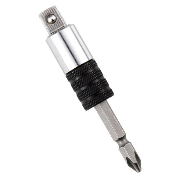 【商品概要】サイズ:9.5mm角付属:＋2×65mm両頭ビット本体:カーボン鋼六角軸:S2材本体:クロームメッキ【商品説明】説明耐摩耗性、耐衝撃性に優れたプロ仕様【用途】インパクトなどにソケットを取付け【特徴】・軸が折れても交換できるカプラ...