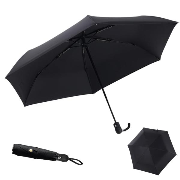 【商品概要】【頑丈な6本骨＆耐風・撥水効果が抜群】中棒と6本の傘骨は頑丈なガラス繊維とアルミニウム合金製で、超軽量と高品質を備えながら耐久性も向上され、風に強くて折れにくいのです。梅雨対策や荒れた天気にも難なく対応できる晴雨兼用の折りたたみ...