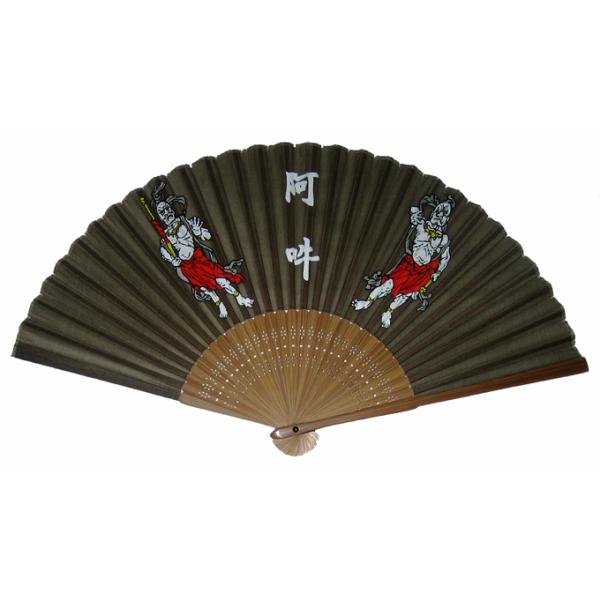 【阿吽（あうん）】扇子です。お土産、ギフト、プレゼント、もちろんご自分用にもどうぞ。普段お使いいただくのも、飾っていただくのもいいですね。透明なケースに入れてお届けいたします。●サイズ　７寸（約21cm）●男女兼用Japanese hand...