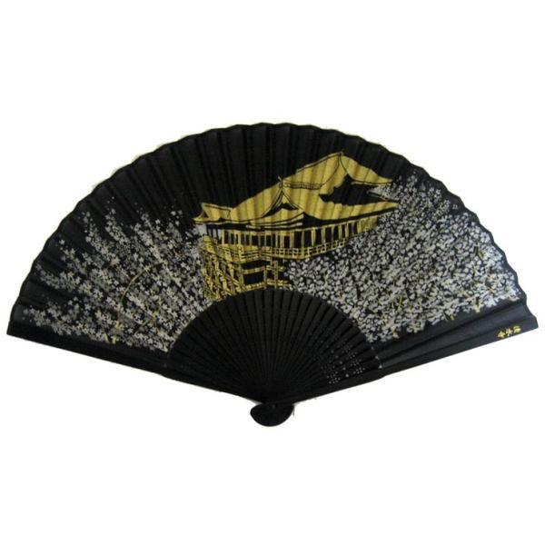 【清水寺（きよみずでら）】扇子です。お土産、ギフト、プレゼント、もちろんご自分用にもどうぞ。普段お使いいただくのも、飾っていただくのもいいですね。透明なケースに入れてお届けいたします。●サイズ　７寸（約21cm）●男女兼用Japanese ...