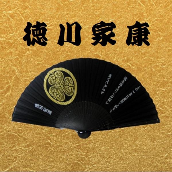戦国武将【徳川家康】扇子です。推しの武将がいる方も、そうでない方も。お土産、ギフト、プレゼント、もちろんご自分用にもどうぞ。普段お使いいただくのも、飾っていただくのもいいですね。透明なケースに入れてお届けいたします。●サイズ　７寸（約21c...
