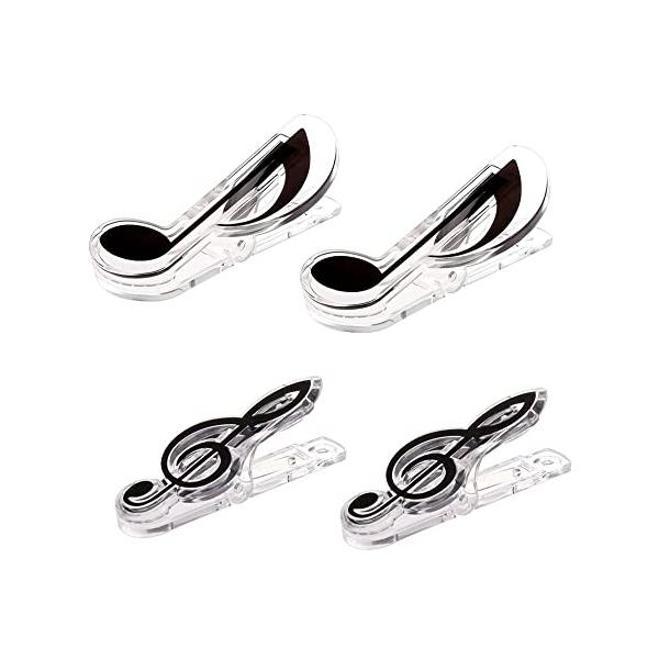 ・ブラック  ・・Color:ブラック・セット内容ト音記号クリップ*2＋8分音符クリップ*2・サイズト音記号：約7.3cm×約2.8cm×約3cm 音符：約7.5cm×約4.1cm×約3cm・素材耐久性に優れたプラスチック製、丈夫で壊れにく...