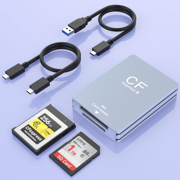 ・ CFexpress Type B &amp; SD カードリーダ 2 in 1 ・・Size:CFexpress Type B &amp; SD カードリーダ 2 in 1・CFexpress カード用の 10 Gbps超高速データ転送...