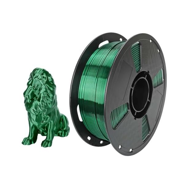 シルクフォレストグリーン/-/-・光沢のあるメタリックカラー:研磨やサンディングは不要で、メタリックな光沢があります。CC3DシルクPLAフィラメントは、他のPLAフィラメントとは一線を画す独特の光沢があります。・高品質素材高品質のPLA素...