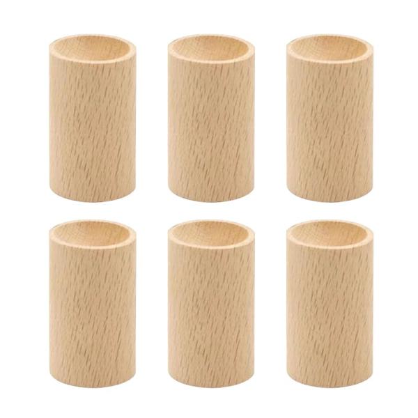 ・ブナ材 直径3cm 高さ5cm xr・セット内容：木製ディフューザー6個セット；サイズ：直径3cm 高さ5cm；素材：ブナ材；ブナ材の淡い色合いは、インテリアに取り入れやすい色合いです。・溝のデザインにより、エッセンシャルオイルの保管と吸...