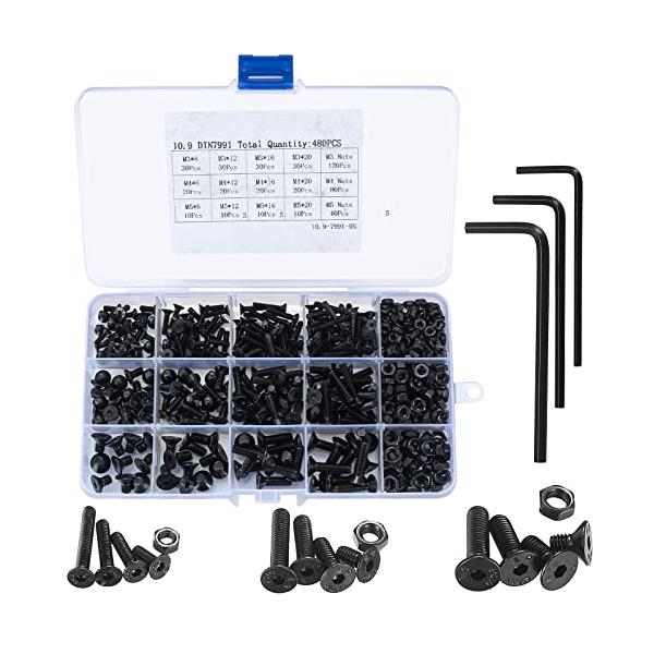 ・シルバー M3 M4 M5 ・プレミアム素材六角頭ボルトとナットは優れた合金鋼素材で作られており、耐錆性と耐酸化性に優れており、長寿命を確保できます。・使いやすい当社のなべ頭ナットとボルトは、座面が十分にあるため、よりしっかりとねじ込むこ...