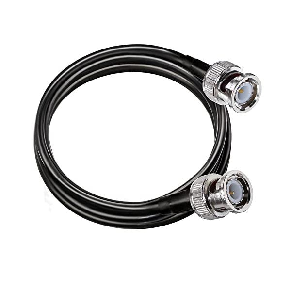 ブラック/BNC Cable 6.6ft/58RG7-2M・Size:BNC Cable 6.6ft・ケーブルタイプと詳細: BNC ピグテールケーブル; ケーブルタイプ: RG58; 導体材質: 純銅; コネクタ材質: ニッケルメッキ; ...