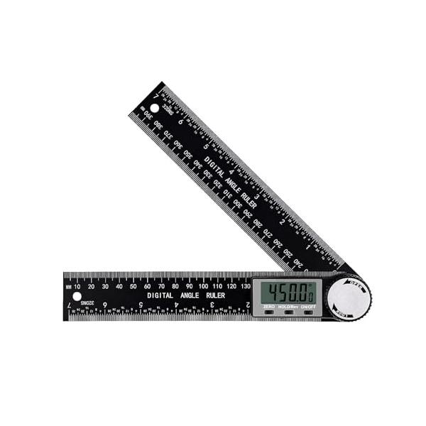 ・ブラック  ・・Color:ブラック・測定範囲この角度計の測定範囲は広く、角度は0?360°、長さは最大200mmまで測定できます。また、解像度は0.05°と高く、精度は驚くべき±0.2°の誤差のみで、測定作業をより正確で便利にします。・...