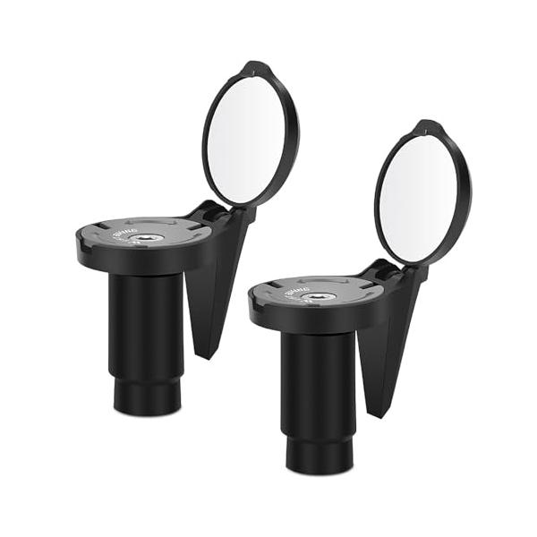2個セット/-/-・Color:2個セット・360度調整可能なデザイン このバーエンドミラーは360度回転可能な機能を備えており、サイクリストが自分の好みに合わせて鏡面の向きを自由に調整できるように設計されています。これにより、後方の交通状...