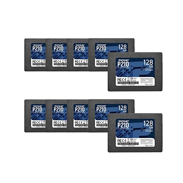 ・ブラック 128GB 10 Pack P210S128G2510・・Size:128GB 10 Pack・10 Pack  Capacity 128GB Latest SATA 3 Controller・Built in end-to-e...