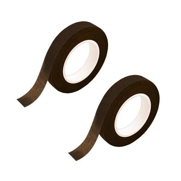 ブラウン/-/-・Color:ブラウン・パッケージ内容：フローラテープ 2巻入り。　カラー：ブラウン・サイズ：幅約12 mm、長さ約27M /ロール・高品質の素材：フローラテープはクレープ紙ででき、滑らかで柔らかい質感が備えています。よく伸...