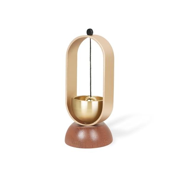 ウォールナット/10cm*4cm/xihe0109・Color:ウォールナット・??おりんのデザインモダンなおりんは、鍮を磨き上げて綺麗に仕上げたおりんです。磨くことで真鍮の美しさがさらに増し、どのミニ仏壇との相性も良くしてくれます。ペット...