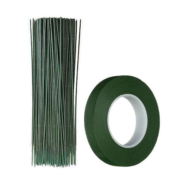 グリーン/-/-・キット内容アーティフィシャル・ワイヤー・フラワーポール、50本セット、長さ20cm、太さ2mm、グリーンのフローラルテープ。・素材棒はワイヤー入りプラスチック製で、自由に曲げられるように内側にワイヤーが入っており、より良い...