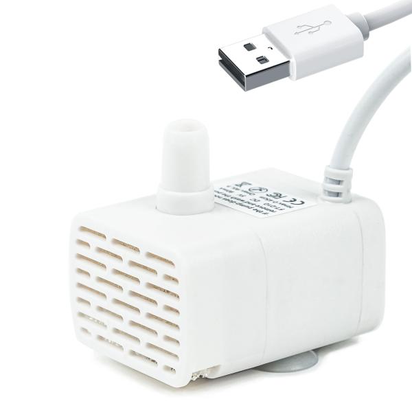 サーキュレータ・白  FT-010・・PatternName:ユニバーサル版・ユニバーサル版 USB電源の猫 給水器ポンプはHAPUP 猫 水飲み器に対応しております。寸法：45mm（幅）*34mm（長さ）*25mm（高さ）、USB接続の電...
