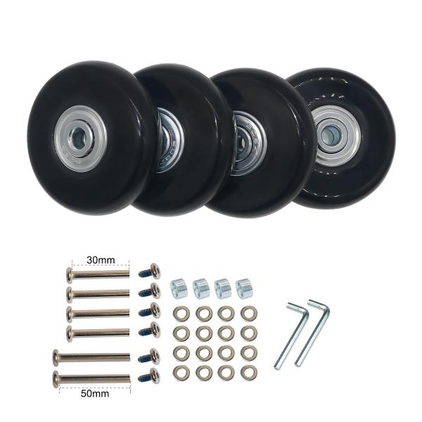 ・ 直径54mm 直径54mm・・Model:直径54mm・素材:ゴム＆金属。 高品質PUゴム全体一回加工による車輪は、各車輪は60kgの重さに耐えます。・スーツケース たいや、ショッピングカート キャスター、キャリー バッグ タイヤ、 キ...