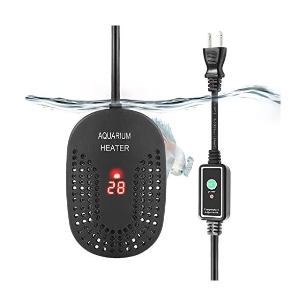 PatternName:25W・パッケージ個数:1・FEDOURミニ小型水槽ヒーター 25W、サイズ：11.5 * 7.5 * 3.5cm、電源ケーブルの長さは1.75ｍ、3つの強力な吸盤と1つの温度計ステッカー付き、1-30Lの金魚水槽、...