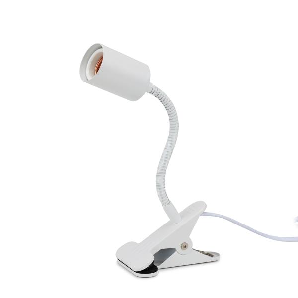 モダン・ホワイト  ・・Color:ホワイト・しっかりしたアーム頑丈なフレキシブルアームを備えており、お好みの照射角度に調整可能です。最大約350gの電球も安定して使用できます。・2ｍ電源コード電源コードは2メートルで、途中にオンオフスイッ...