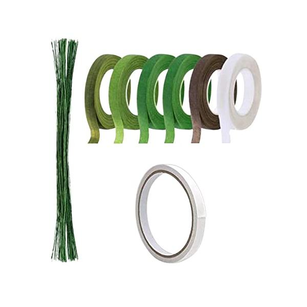 フラワー/-/-・? よくばり8種類セット すぐにアートフラワー、フラワーアレンジが楽しめるお得なフローラテープセットです。・? 馴染みやすい色合い 葉や茎の色に馴染みやすい濃淡のグリーン色をセット。ブーケをより一層美しく引き立てます。・?...