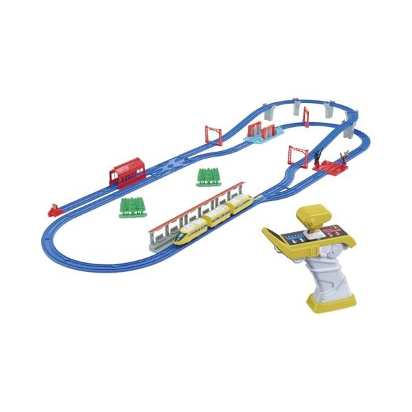 スピードイエローDXセット/-/-・Color:スピードイエローDXセット・パッケージ個数:1・C TOMY・グリップマスコン:単4形アルカリ乾電池2本使用電池は別売です。 車両本体:単3形アルカリ乾電池1本使用電池は別売です。