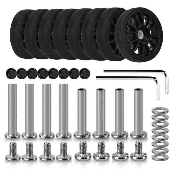 ・A24-直径50mm-8個セット  ・・Color:A24-直径50mm-8個セット・高品質素材を採用しており、静音性と耐摩耗性が優れ、破損した車輪や摩耗したゴムキャスターを補修するのは最適です。・取り付けは簡単：のこきりで古い車輪を切っ...