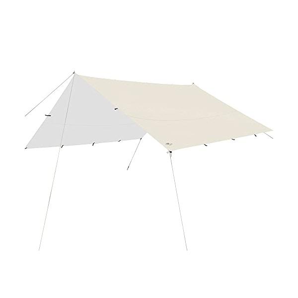 4.0mx4.9mシルバー/ワンサイズ/-・Style:4.0mx4.9m・特徴:グロメット16箇所、黒いアクリル布テープ3箇所、合計19箇所でループが配置されていて数多いの張り方がアレンジしできて、防風性能・撥水性能・紫外線対策・目隠しな...