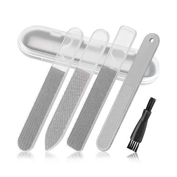 2/-/DX416・Color:2・5点セット：ガラスヤスリ×3種類各1枚、金属製ヤスリ×1枚、ブラシ×1枚（ご注意：ケースが付いているのはガラスヤスリのみです。ケースは合計３点。）・メリット：ガラスヤスリは削れ具合、目の詰まり具合がガラス...