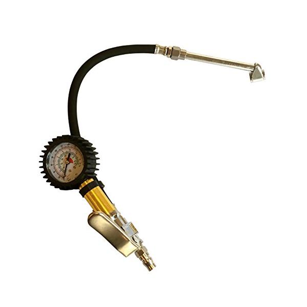 ・クリップチャック無  ・・Color:クリップチャック無・自動車・バイク等のタイヤの空気圧確認、また、エアコンプレッサーと接続することで、空気圧の補充ができるエアチャックガンです。（米式バルブ対応）・減圧調整機構つきで、多めに入れた空気を...