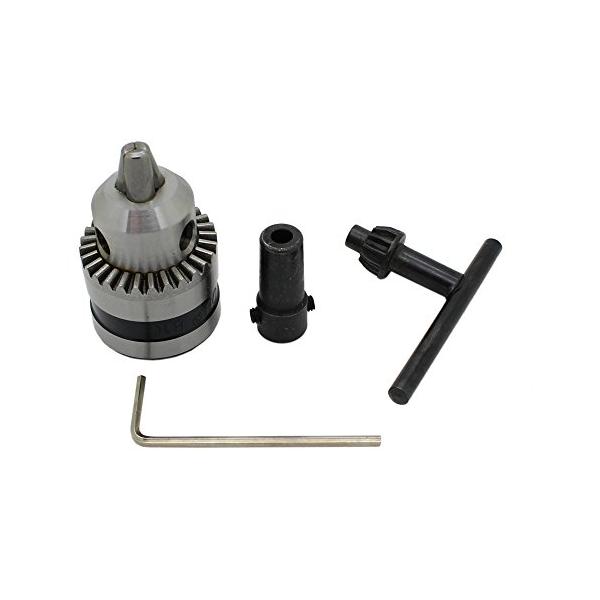 5mmモーターシャフトに適合・用途:充電式ドリルドライバー・電気ドリルに取り付けて各種先端工具を把握  モーターなどを接続しますDIY動力工具・フライス盤、旋盤、穴あけ機、木工機械用。・ネジ付きのシャンクは、きつく締めることができます。・パ...