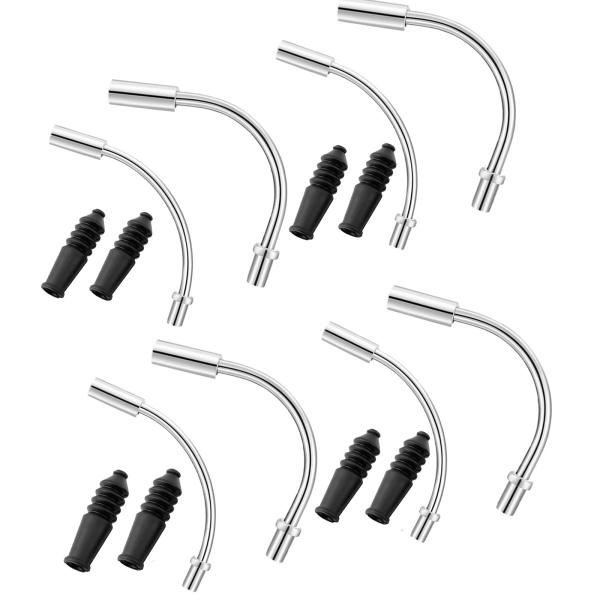 ・  KE-016・材質：パイプ部分：ステンレス　先端：アルミ合金　ブーツ：ゴム・サイズ：インナーリード：90°、110°　ブーツ：35mm・90度と110度の2種類のパイプが入っています。真ん中のチューブ部分はステンレス製なので錆びに強い...