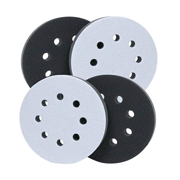 曲面研磨アダプター 125mm 4個セット-/直径125mm/-・Style:曲面研磨アダプター 125mm 4個セット・パッケージ個数:4・サイズ:曲??アダプター直径125mm5 Inch 厚さ10mm、計4枚、8穴あきタイプなので、吸...