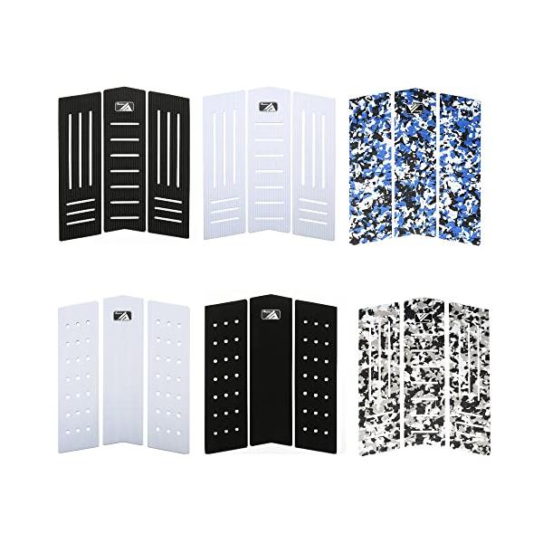 グレー 灰色/-/-・Color:グレー 灰色・サーフィン用 フロントデッキパッド・3M防水テープは横に広げてどんな形にも貼り付けることができるので、どんなボードにもフィットします。・サイズ：高さ約33ｃｍ×最大幅約40ｃｍ・構成：３ピース...