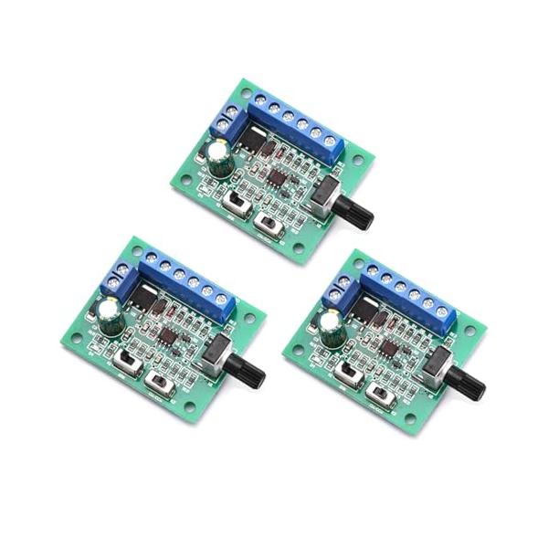グリーン/-/-・DC モーター スピード コントローラー DC8-24V・スタート/ストップスイッチ付き・ブラシレス PWM 速度制御ボード・フォワードバックワードスイッチ付き