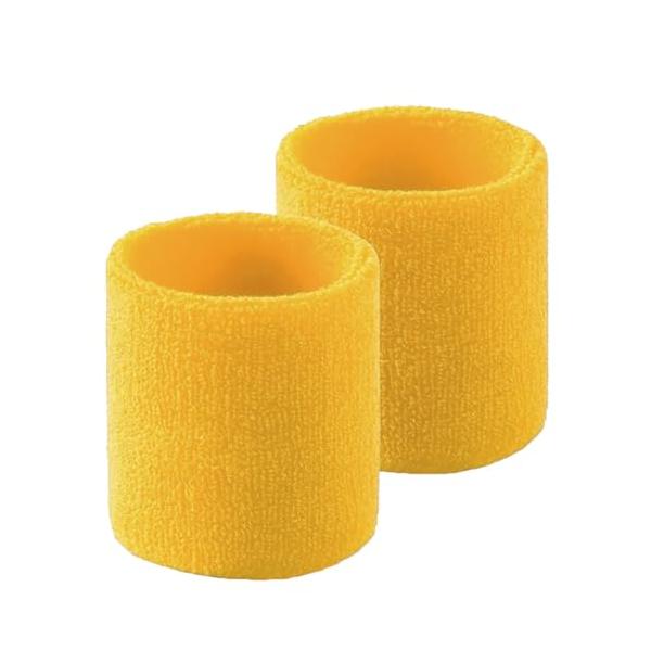 イエロー/-/-・Color:イエロー・肌ざわり快適な吸汗速乾素材リストバンド吸湿性に優れた綿と、速乾性の高いポリエステルをブレンド。肌に当たる感触が柔らかく、敏感な方でもご安心いただけます。汗をかいても蒸発が早く、いつもサラサラな状態を保...