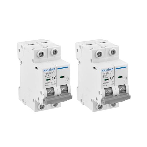 グレー/-/25A・Model:25A・定格電流:25A・定格電圧:DC500V・破断能力:4.5KA・タイプ:非偏光・パッケージ内容:2個