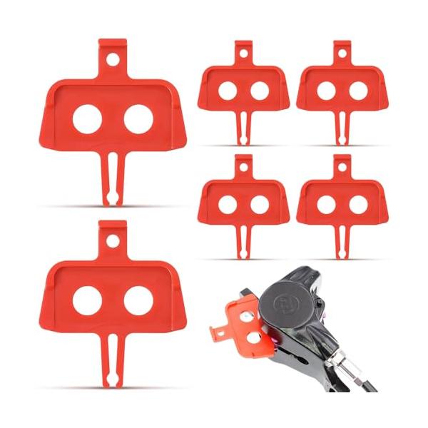 ピンク/長さ45.2mm×幅40mm×厚さ1.55mm/-・セット内容：自転車スペーサー6本セット；サイズ：長さ45.2mm×幅40mm×厚さ1.55mm；このセットにはブレーキパッドスペーサーが6個入っています。複数の自転車や将来の使用に...