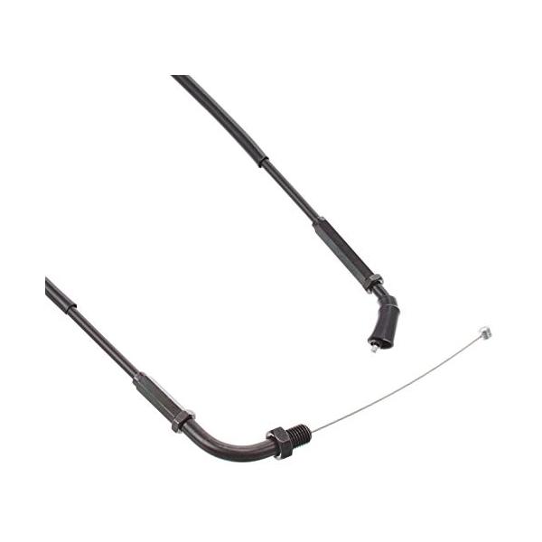 ブラック-/850mm/905-0550850・Size:850mmStyle:ブラック・パッケージ個数:1・キタコ社製 PC:φ20、PEφ22、PEφ24 、フラット:φ24、VMφ26、PWKφ28 キャブレター・850mm/ブラック...