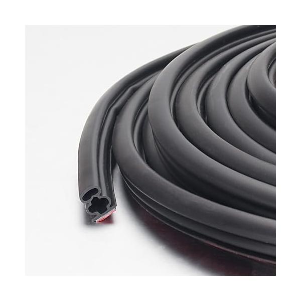 黒/幅10mm*高さ10mm*長さ6M/M-6M・Size:幅10mm*高さ10mm*長さ6MColor:黒・AMXIKIN玄関ドア戸あたりテープは、室内や玄関、浴室のドアのすき間に貼ることで、すき間風をストップするとともに、クッションによ...