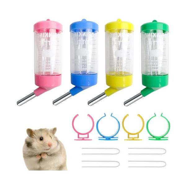 黄色、ピンク、青、緑/-/ghh・セット内容：自動給水器4個セット。 サイズ：約13cm*4.5cm。カラー： 黄色、ピンク、青、緑。・素材：プラスチックとステンレスの材質を採用して、抗菌、軽量で、耐久性があり、清潔で、安定性があり、使いや...