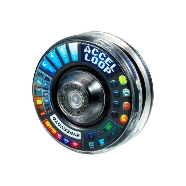 ネオンUFO/-/-・Color:ネオンUFO・パッケージ個数:1・（C）BANDAI・［カテゴリー］HYPER YOYO ACCEL・［使用電池］電池・不要・［対象年齢］8才〜