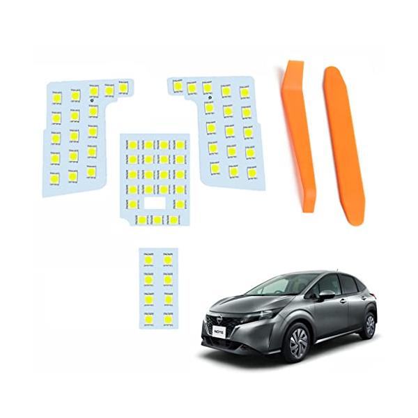ホワイト/-/-・Color:ホワイト・適合車種 ノート NOTE E13 、型式：E13SNE13専用、年式：R212 ニッサン ノートオーラ型式：FE13FSNE13年式：R38専用 ご注意：純正LED車以外適合・■仕様 フロントランプ...