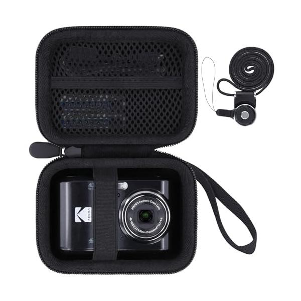 モダンブラック/-/-・Color:ブラック・完璧にフィットKhanka 収納ケースは、Kodak PIXPRO ズーム FZ55/FZ45 デジタルカメラのために特別に設計されており、コダック ズーム FZ55/FZ45 デジタルカメラだ...
