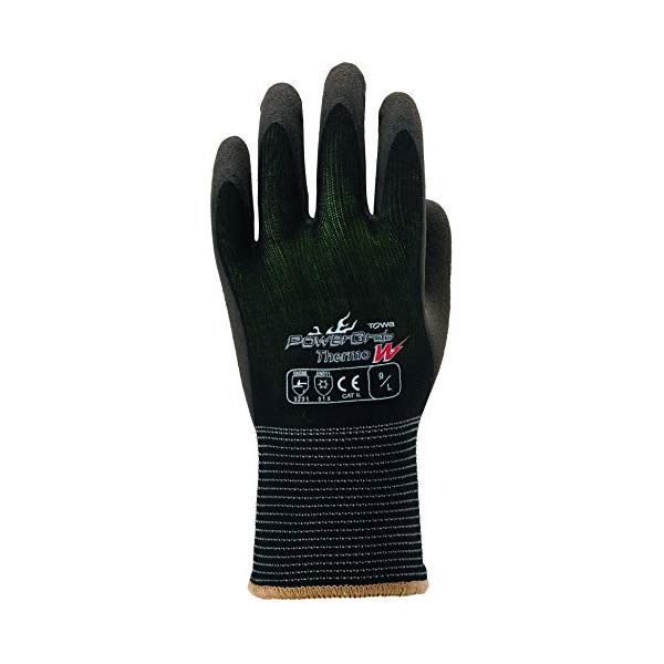 1双ブラック/9/L/PG-348・Size:9/L・パッケージ個数:1・秋冬用・商品名:No.PG-348 PowerGrab ThermoWパワーグラブサーモダブル 9/Lサイズ・サイズ:7/S、8/M、9/L、10/LL・カラー:ブラ...