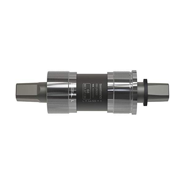 シルバー/-/07326374・パッケージ個数:1・シマノSHIMANO BB-UN300-E 122.5mmLL123 68BSA E-typeFD対応 EBBUN300EB23X