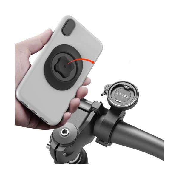 ブラック/1st GenHandlebar Mount/C061B・パッケージ個数:1・?簡単な取り付けと素早いリリース- Sincetopの自転車 スマホホルダーは、非常に使いやすいデザインで際立っています。片手で簡単にスマホをはめ込むこ...