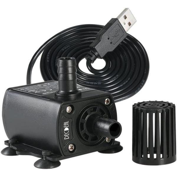 ポンプ水中ポンプブラック/吐出量250L / H/-・Size:吐出量250L / H・パッケージ個数:1・ブラシレスポンプ、永久磁石ローター、メンテナンスフリー。・エナメル線コイルと回路基板はエポキシ樹脂で封止されています。・水陸両用ポン...