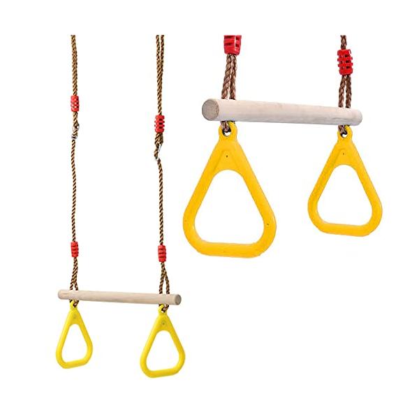 イエロー/-/-・Color:イエロー・おうちでブランコや鉄棒のように遊べる ご家庭や屋外で簡単に設置できる子供用吊り輪遊具です。・楽しみながらトレーニング 握力や腕、肩回りなど全身の筋力アップや、身体の柔軟、体幹、バランス感覚の向上に効果...