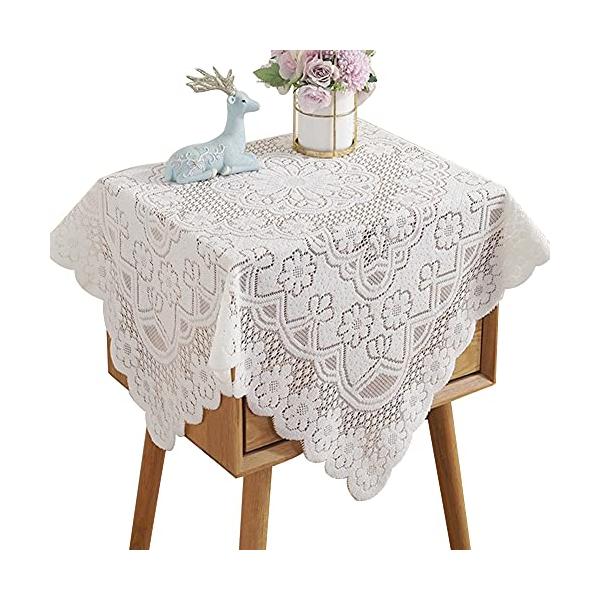 60*60/15 cm x 12 cm 花型/PFA001・Color:60*60・製品仕様素材：高品質で柔らかい肌触りのレースで作られています。 使いやすい平方で、テーブルはもちろん、ほかの位置も使用できます。・繊細で華やかテーブルを傷や...