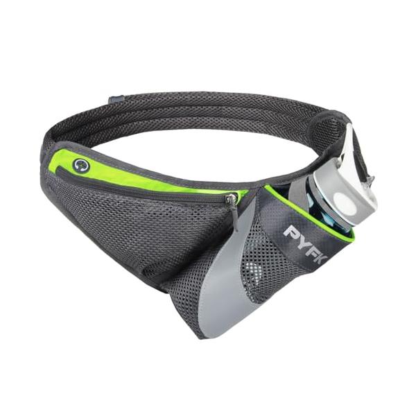 スポーツ、ランニング、ジョギング、ウォーキングクラシック・グリーン/ウエスト60cm-111cm/SHYB・Color:クラシック・グリーン・スマホ、ペットボトルボトル収納大容量ファスナー仕様の収納ポケットが大きめなので携帯（iphone1...