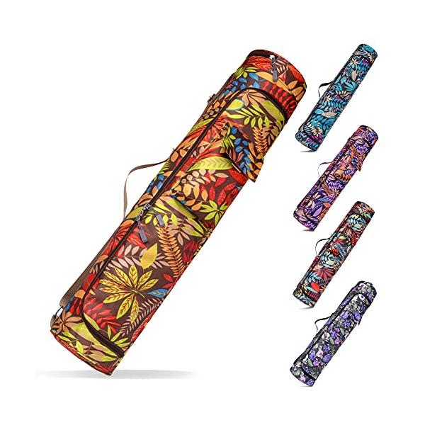 Japaneseリーフオレンジ/ワンサイズ/Q-91・Color:リーフオレンジ・現役インストラクター監修　スマート ヨガマットケースサイズ 76×16cm。対応マット厚み1?8mm。・QOLiのヨガマットはヨガやピラティス、トレーニングに...